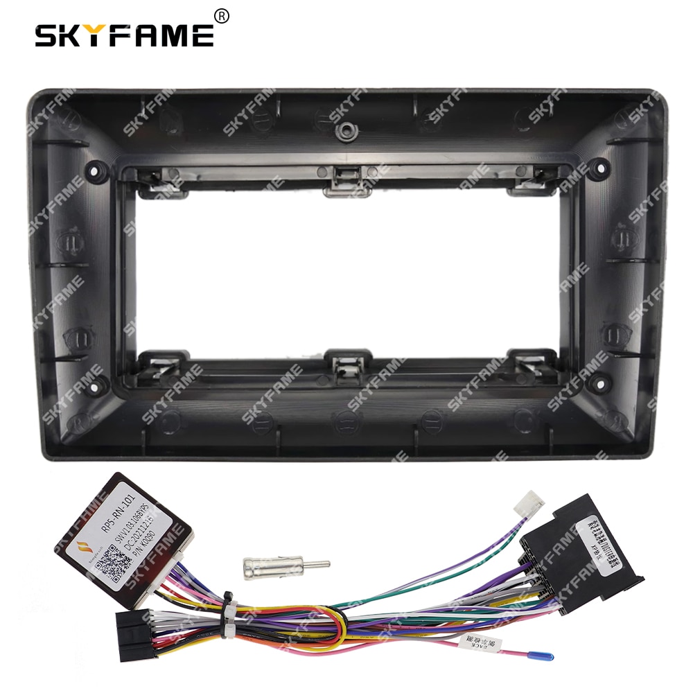 SKYFAME Car Frame Fascia Adapter Canbus Box For Renault Duster Logan Captur Symbol Sandero ...