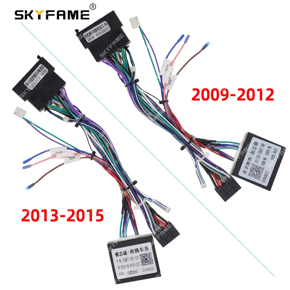 SKYFAME Car 16pin Wiring Harness Adapter Canbus Box Decoder For Faw Bestune B50 Android Radio ...