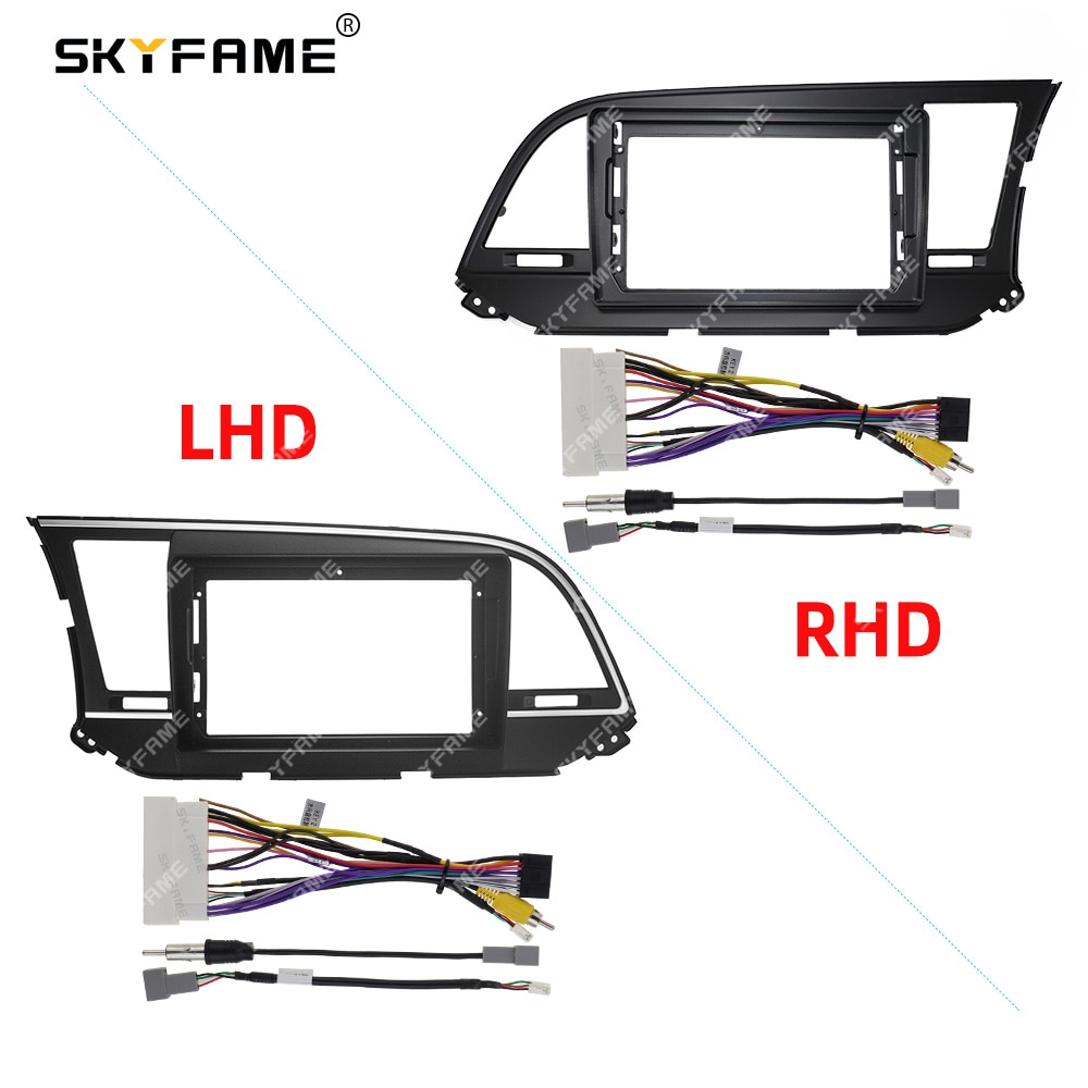 Car Radio Fascia Frame Adapter For Hyundai Elantra 2015-2018 Stereo ...